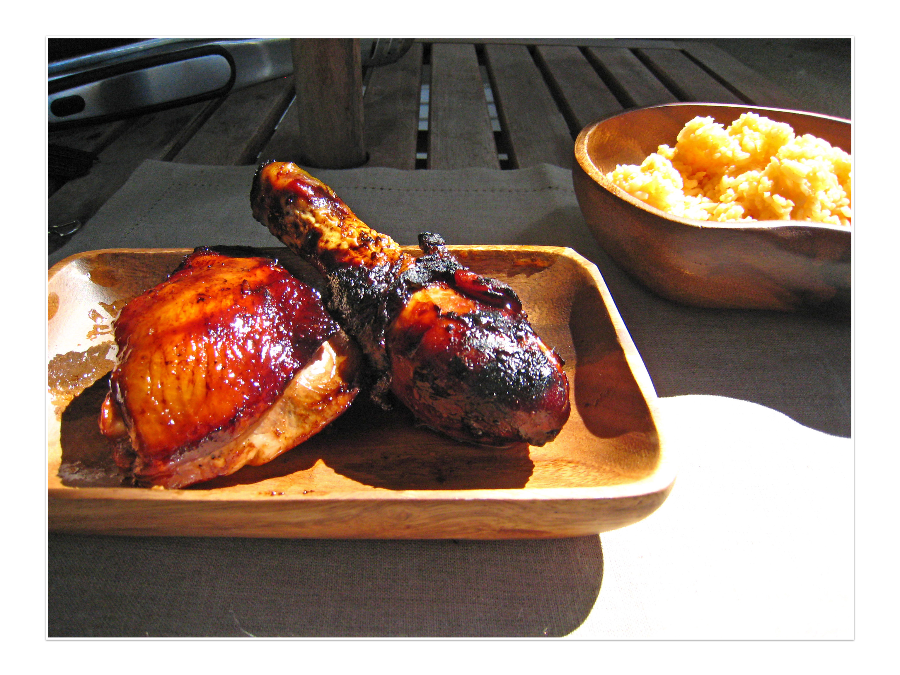 Filipino Style: Chicken Barbecue & Java Rice | Trissalicious