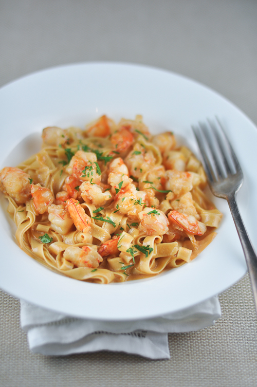Prawn Pasta With Bisque Sauce | Trissalicious